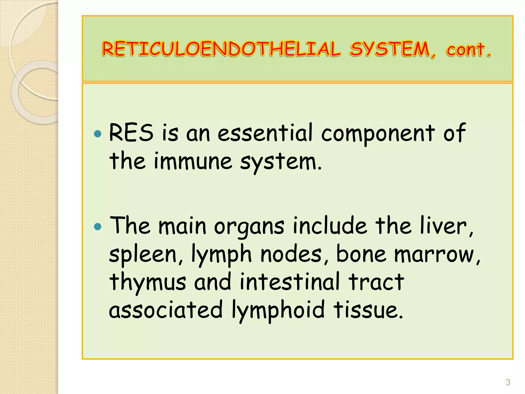 Reticuloendothelial system | PDF
