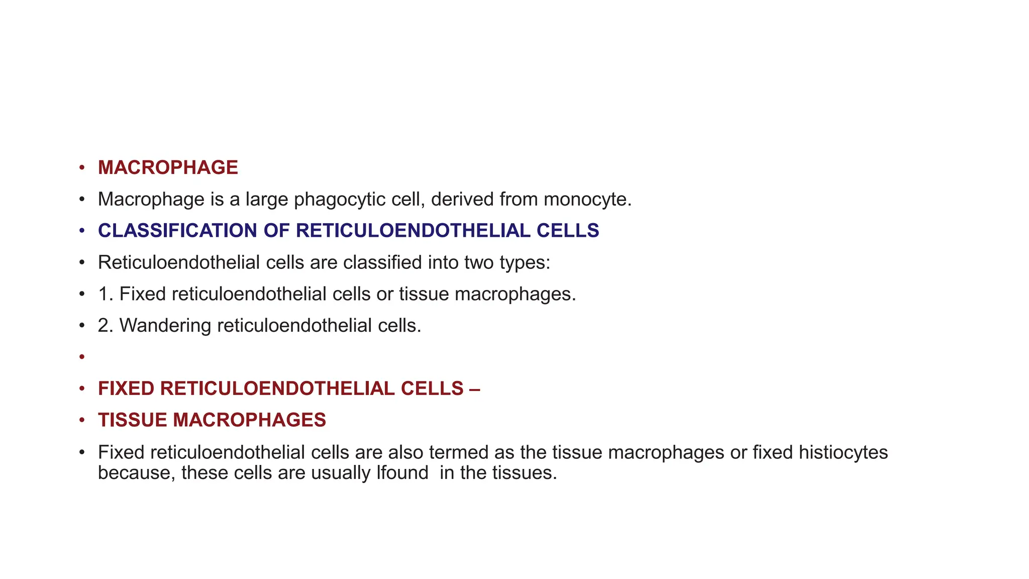 Reticuloendothelial System and Tissue Macrophage.pptx
