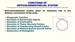 Reticuloendothelial System, Tissue Macrophages, Lymphatic System.pptx