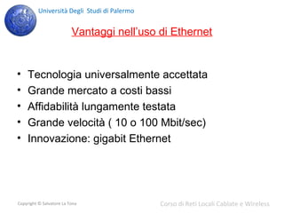 Reti locali cablate e wireless | PPT | Computer Networking | Computing