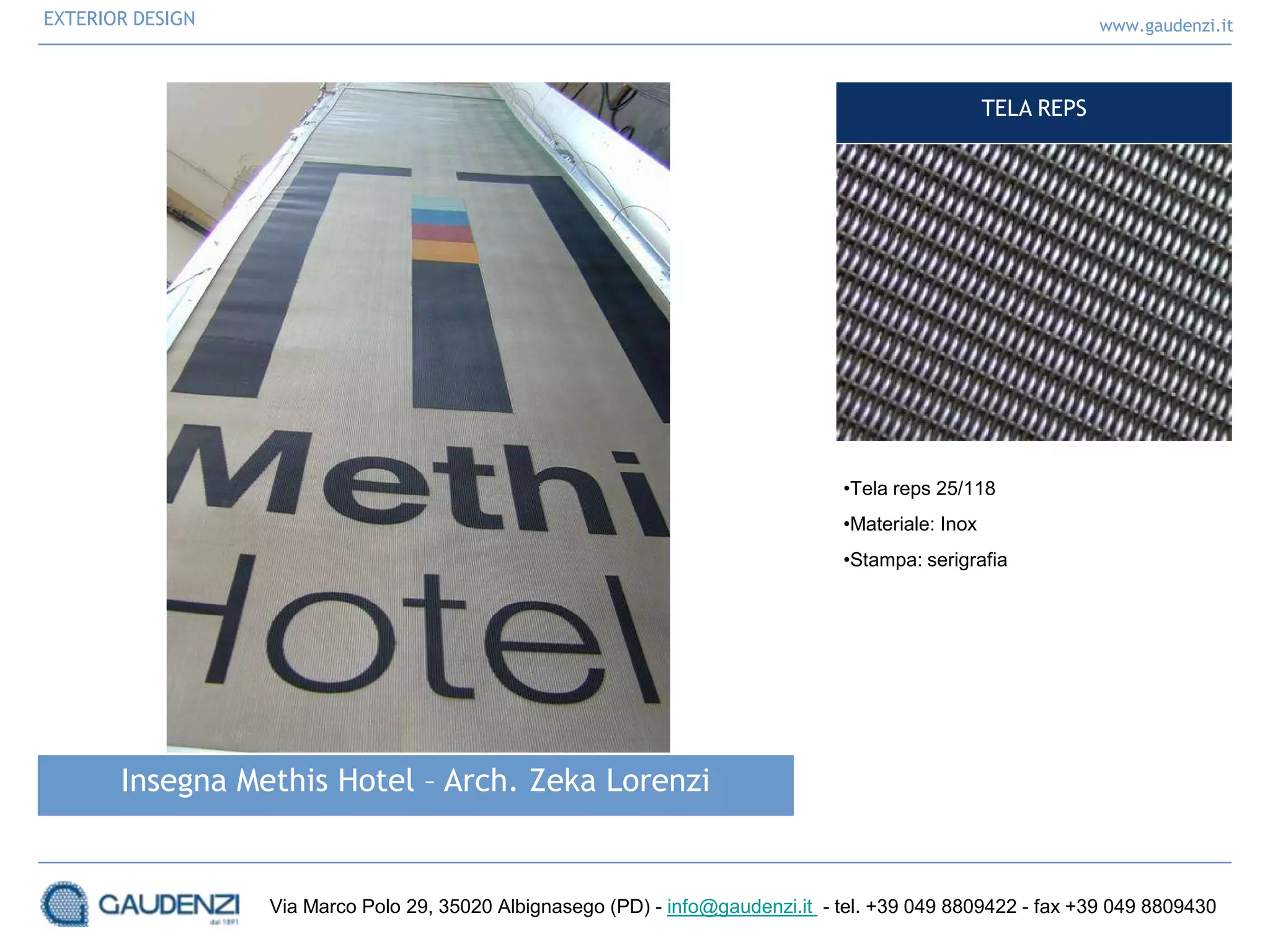 Reti metalliche Gaudenzi | PDF