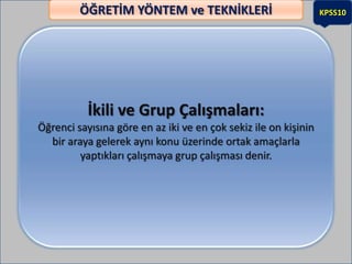 öğRetim yöntemleri ve teknikleri | PPTX