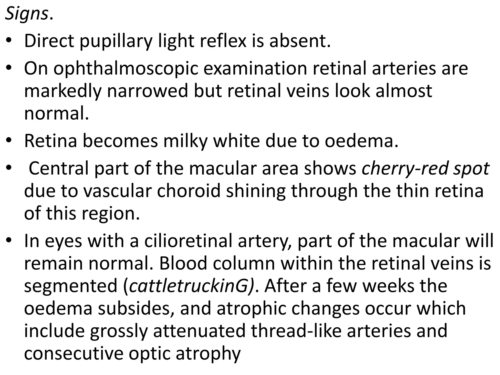DISEASES OF THE RETINA - COGENITAL,VASCULAR,ALL | PPT