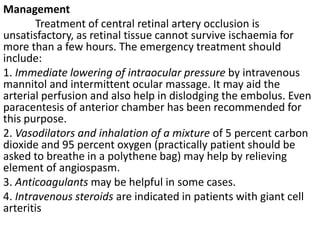 DISEASES OF THE RETINA - COGENITAL,VASCULAR,ALL | PPTX