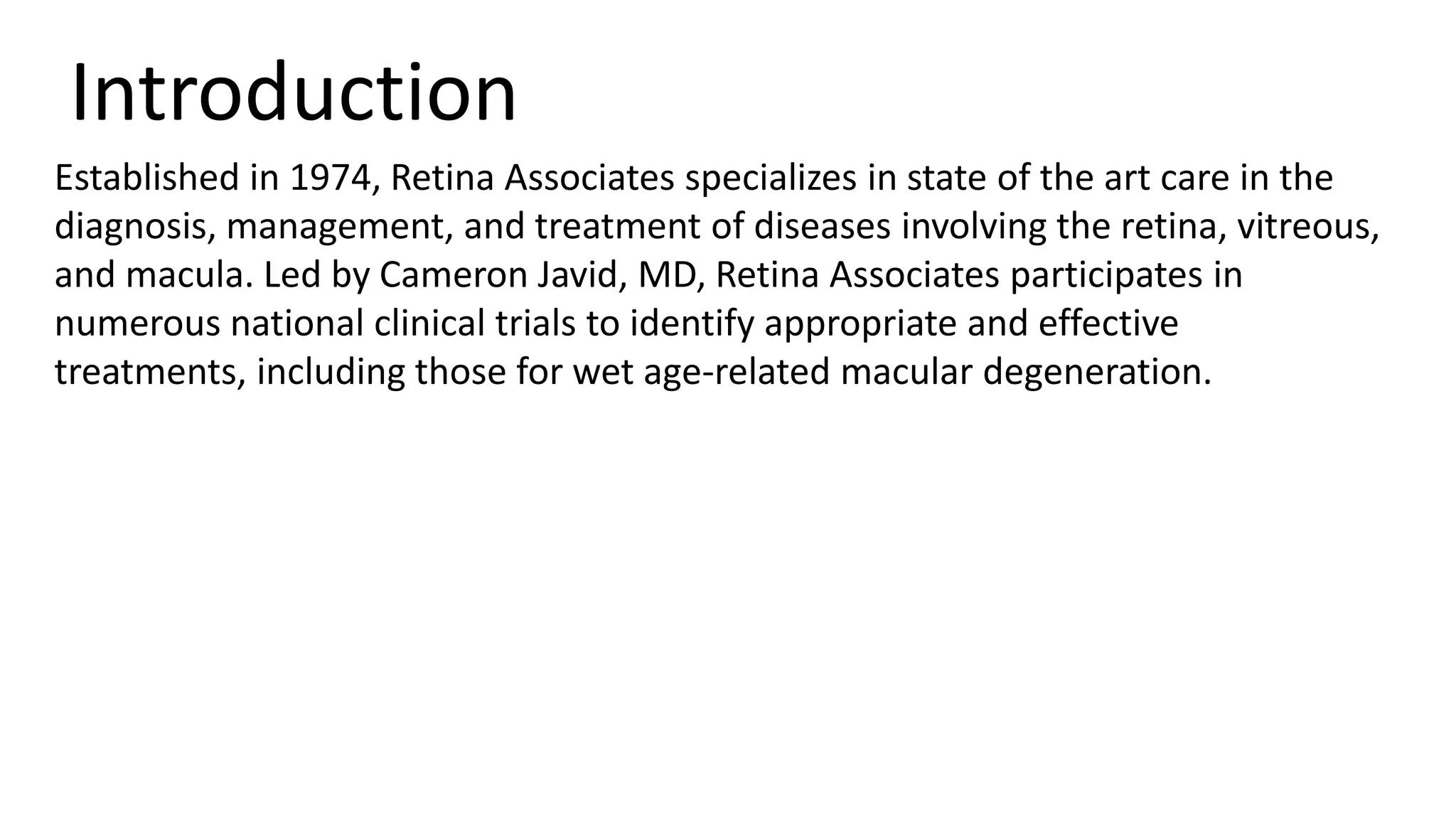 Treating Wet Age-Related Macular Degeneration Using Anti-VEGFs | PPTX