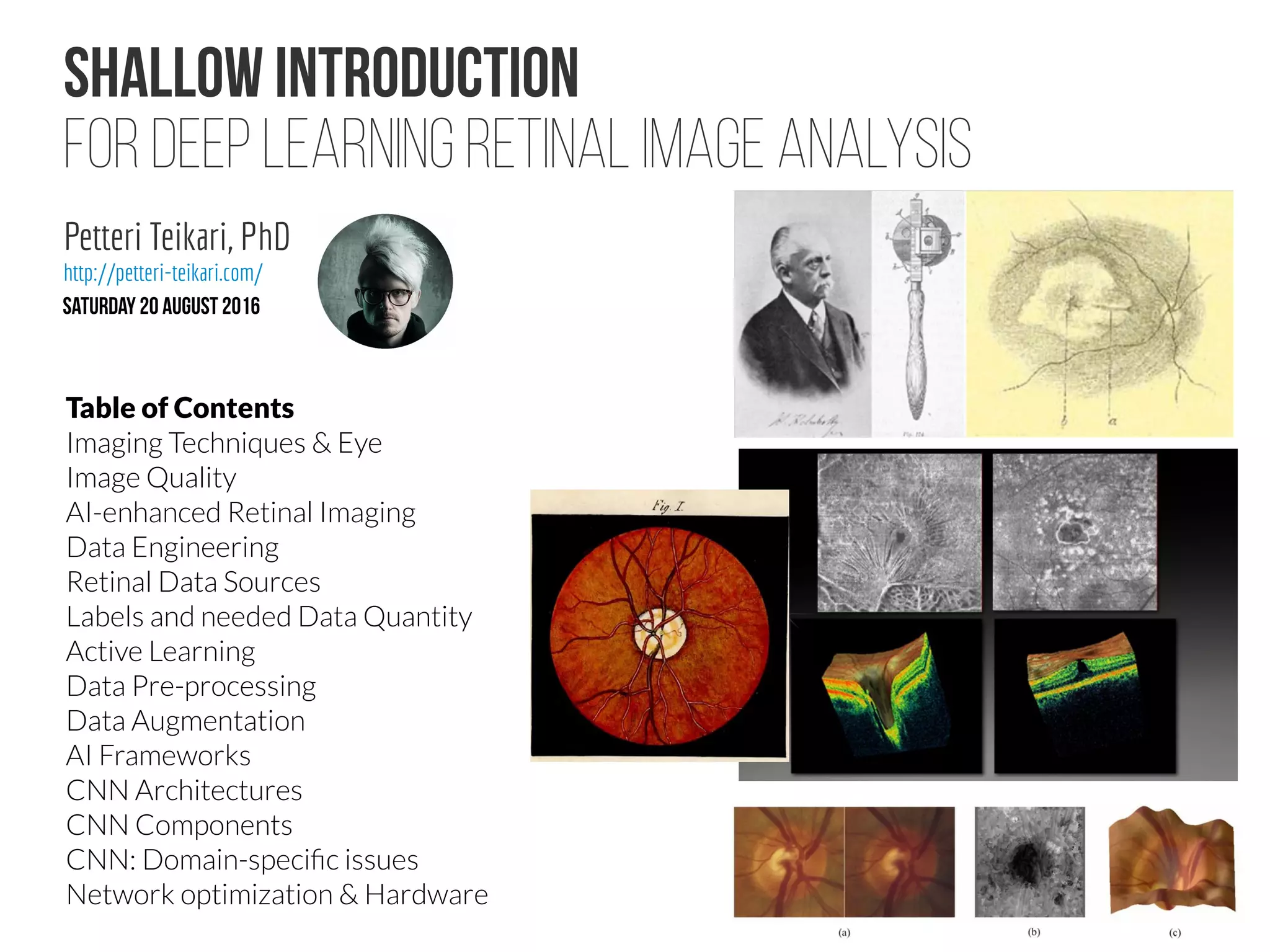 Shallow introduction for Deep Learning Retinal Image Analysis | PDF ...