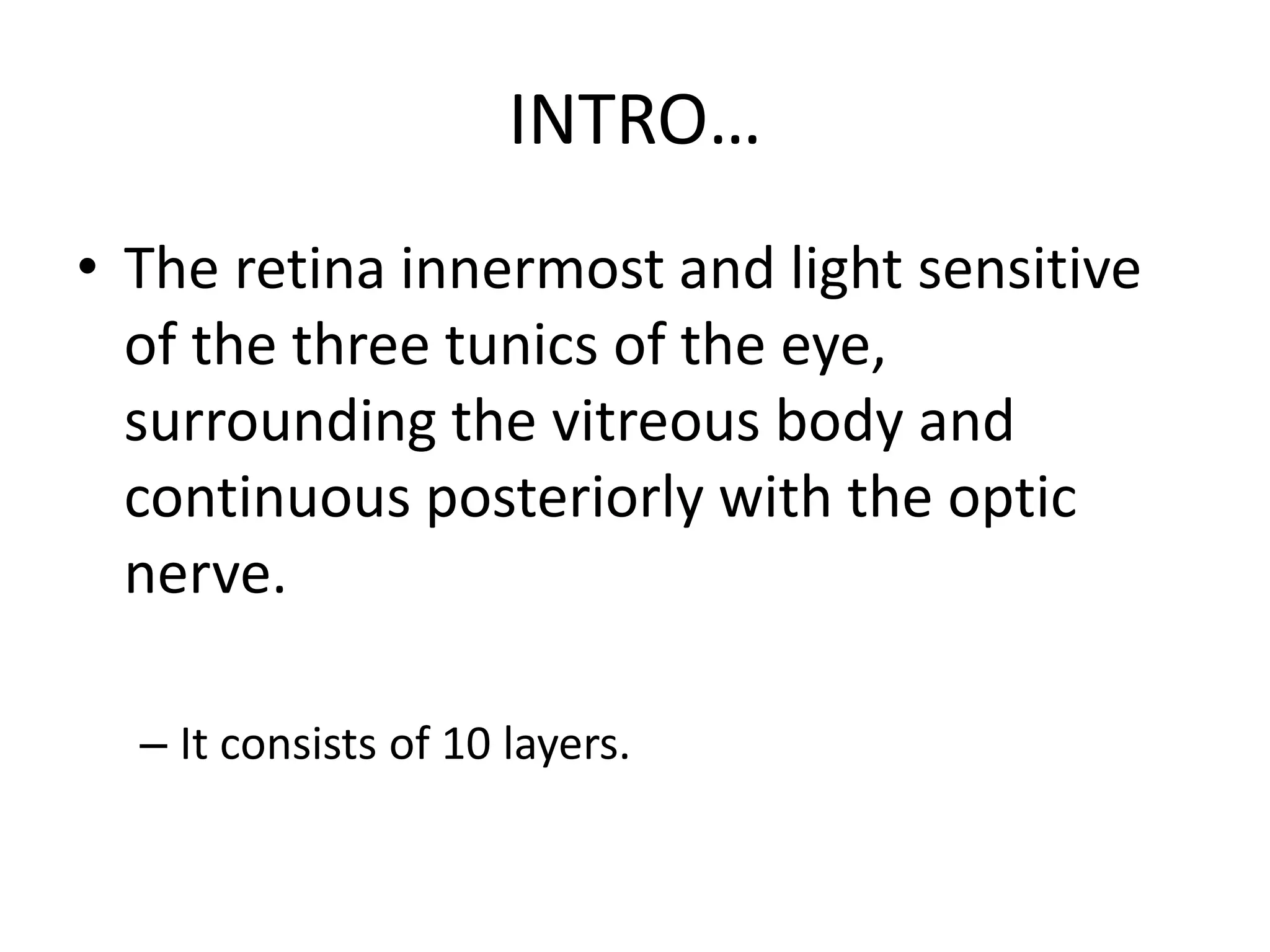 Retina embryology ppt | PPTX