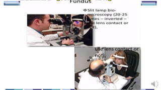 Retina fundus examination | PPTX