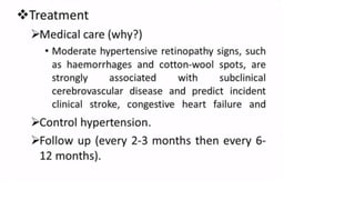 Retina hypertensive retinopathy | PPT