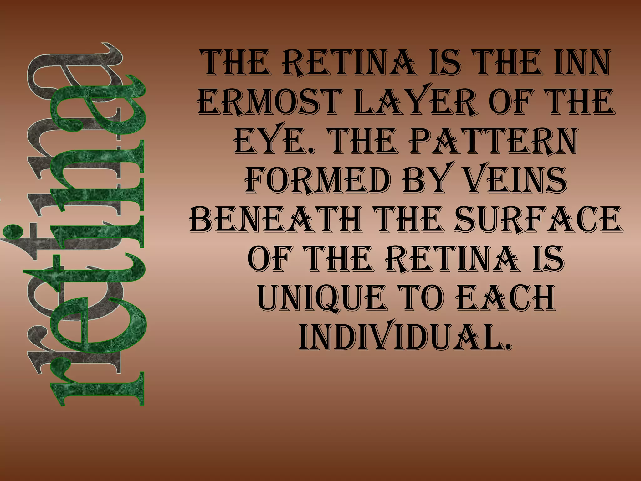 Retinal Pattern Recognition | PPT