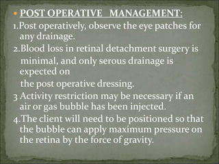 RETINAL%20DETACHMENT.pptx | Eye and Vision Conditions | Diseases and ...