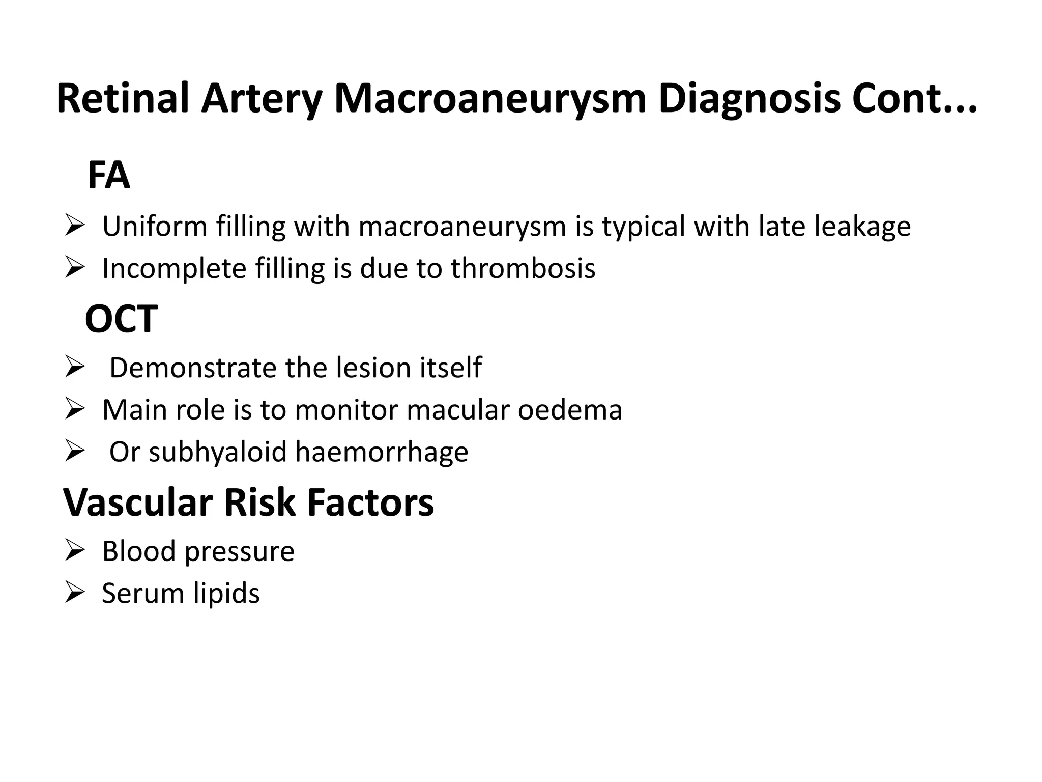 Retinal artery macroaneurysm, Primary retinal Telangiectasia | PPTX