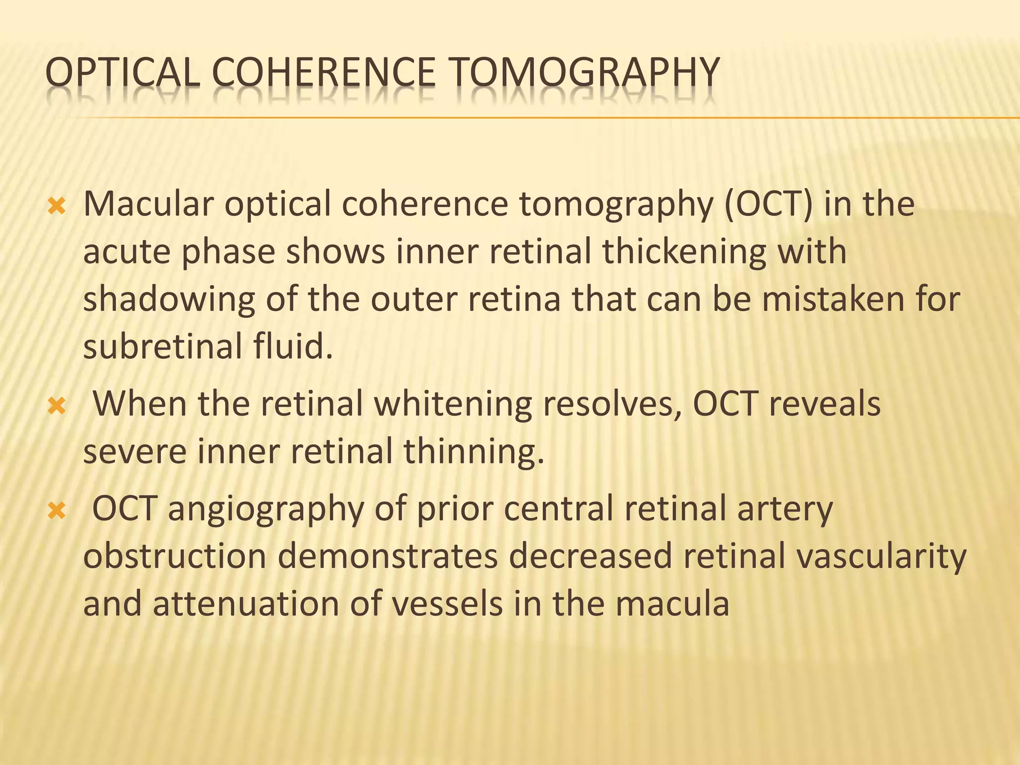 Retinal artery occlusions | PPTX