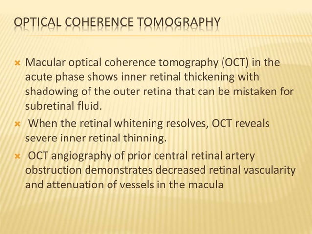 Retinal artery occlusions | PPT