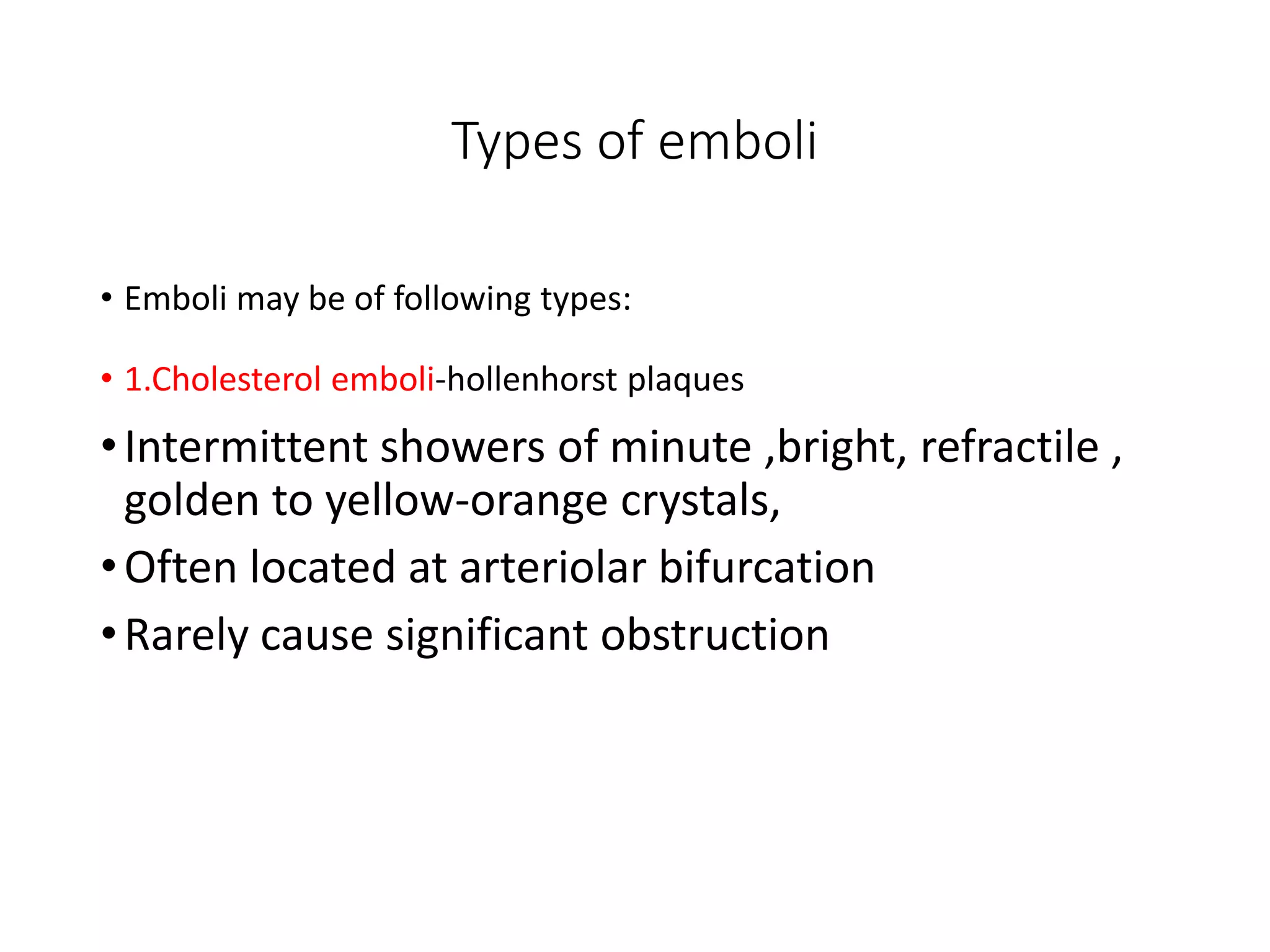 Retinal artery occlusion | PPTX