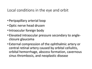 Retinal artery occlusion | PPTX