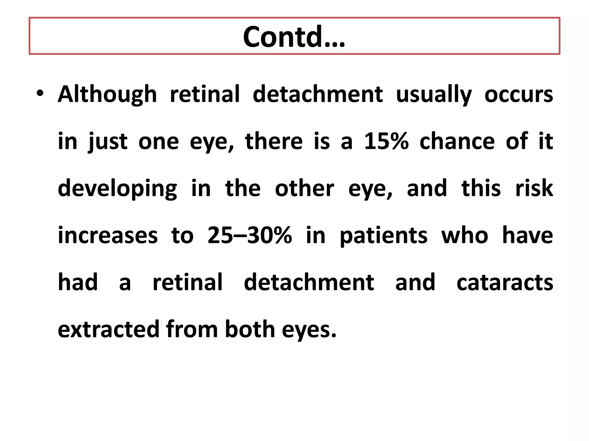 Retinal detachment | PPT