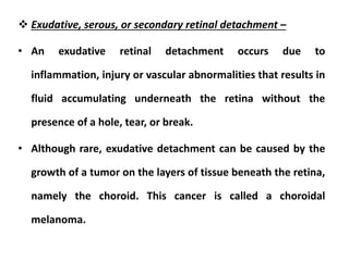 Retinal detachment | PPT