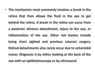 Retinal detachment | PPT