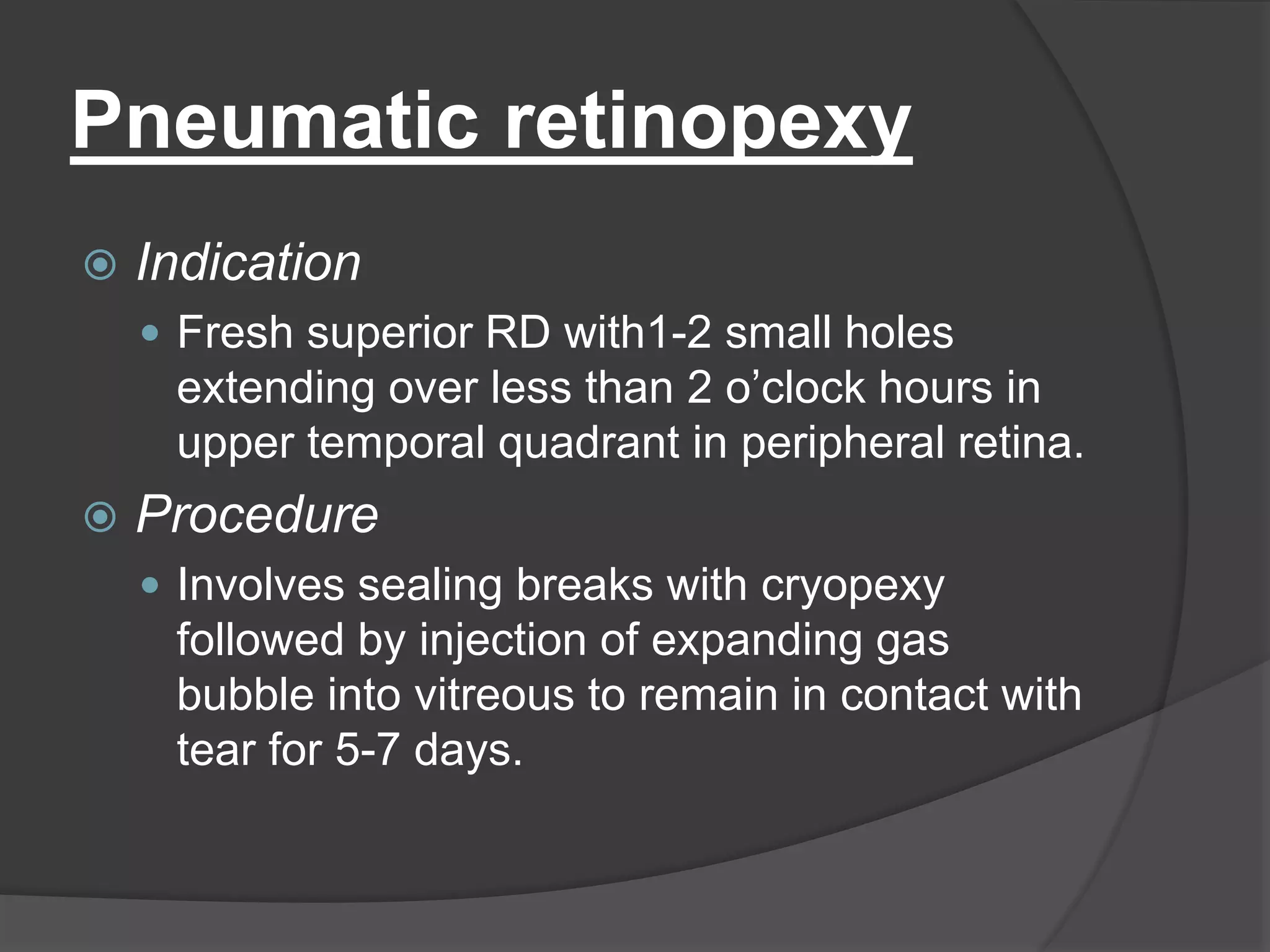 RHEGMATOGENOUS Retinal detachment | PPTX