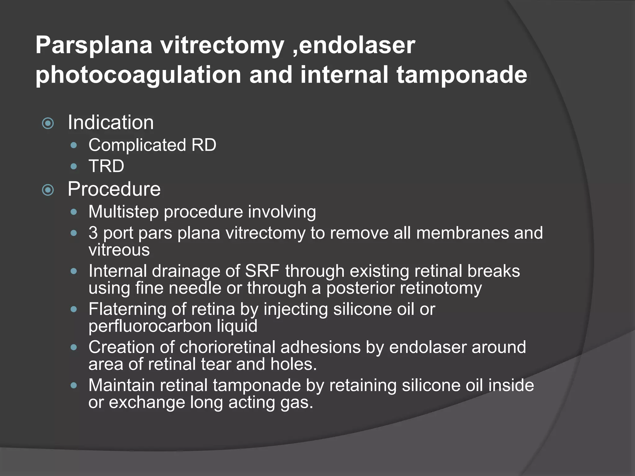 RHEGMATOGENOUS Retinal detachment | PPTX