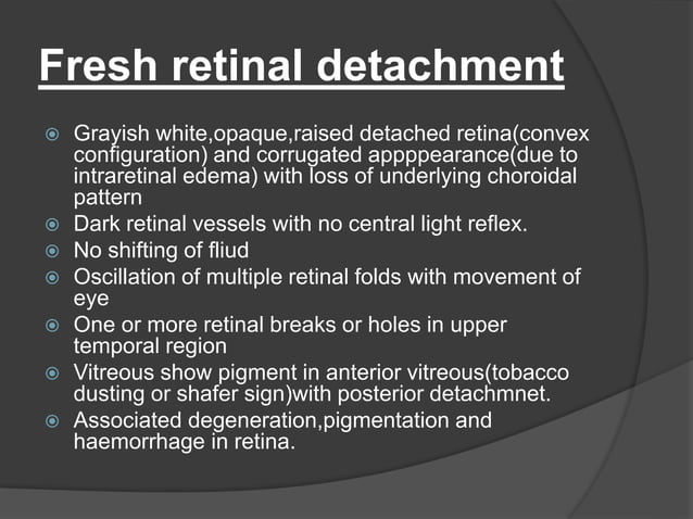 RHEGMATOGENOUS Retinal detachment | PPTX