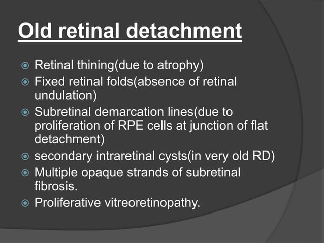 RHEGMATOGENOUS Retinal detachment | PPTX