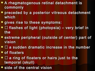 Retinal detachment | PPT