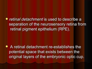 Retinal detachment | PPT
