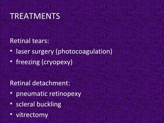 Retinal detachment | PPT