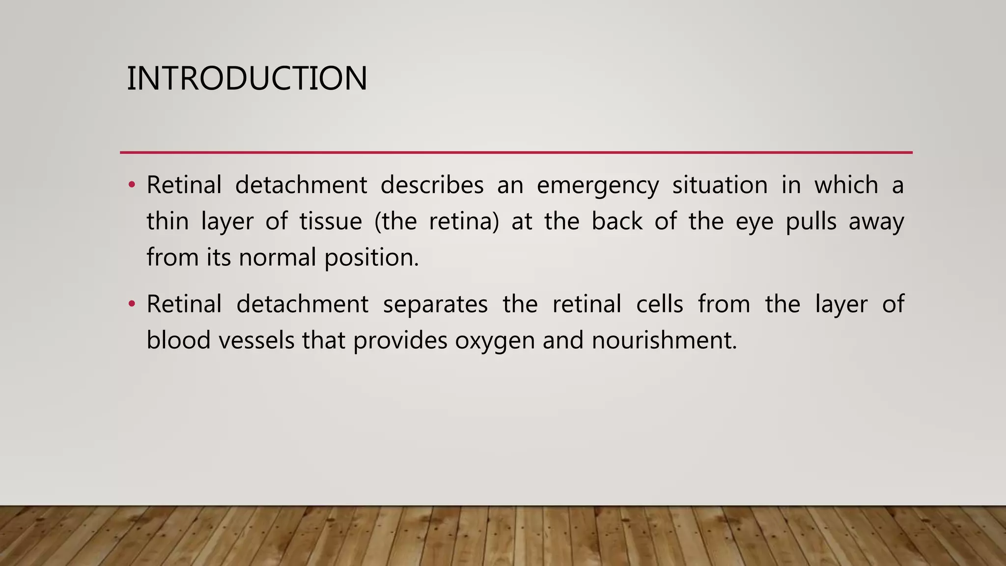 Retinal Detachment | PPTX