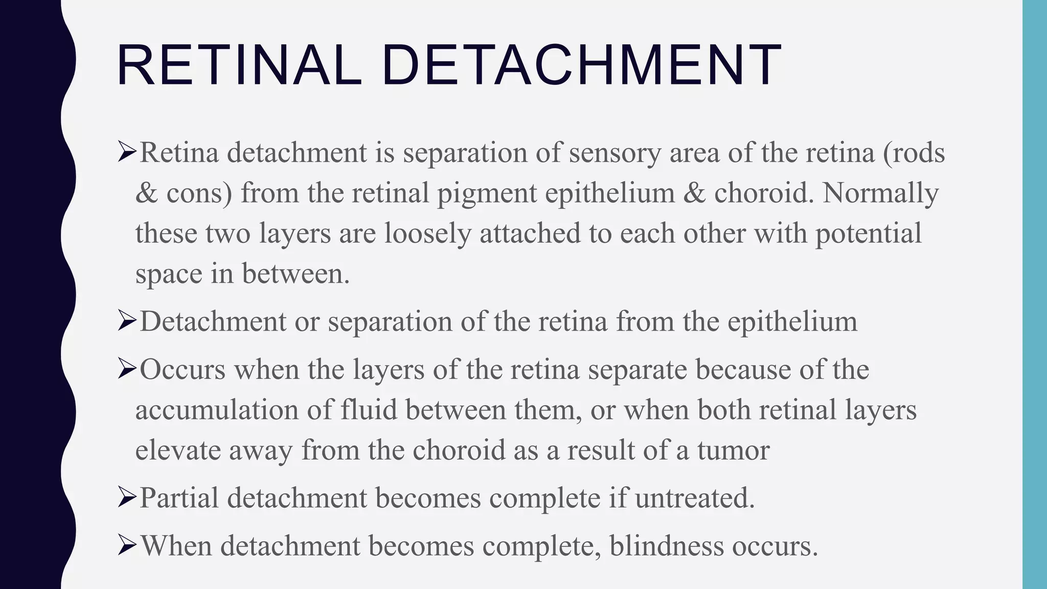 Retinal detachment | PPTX