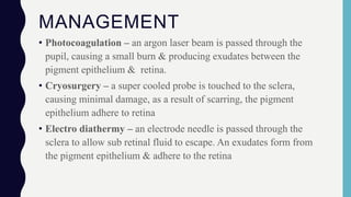 Retinal detachment | PPTX