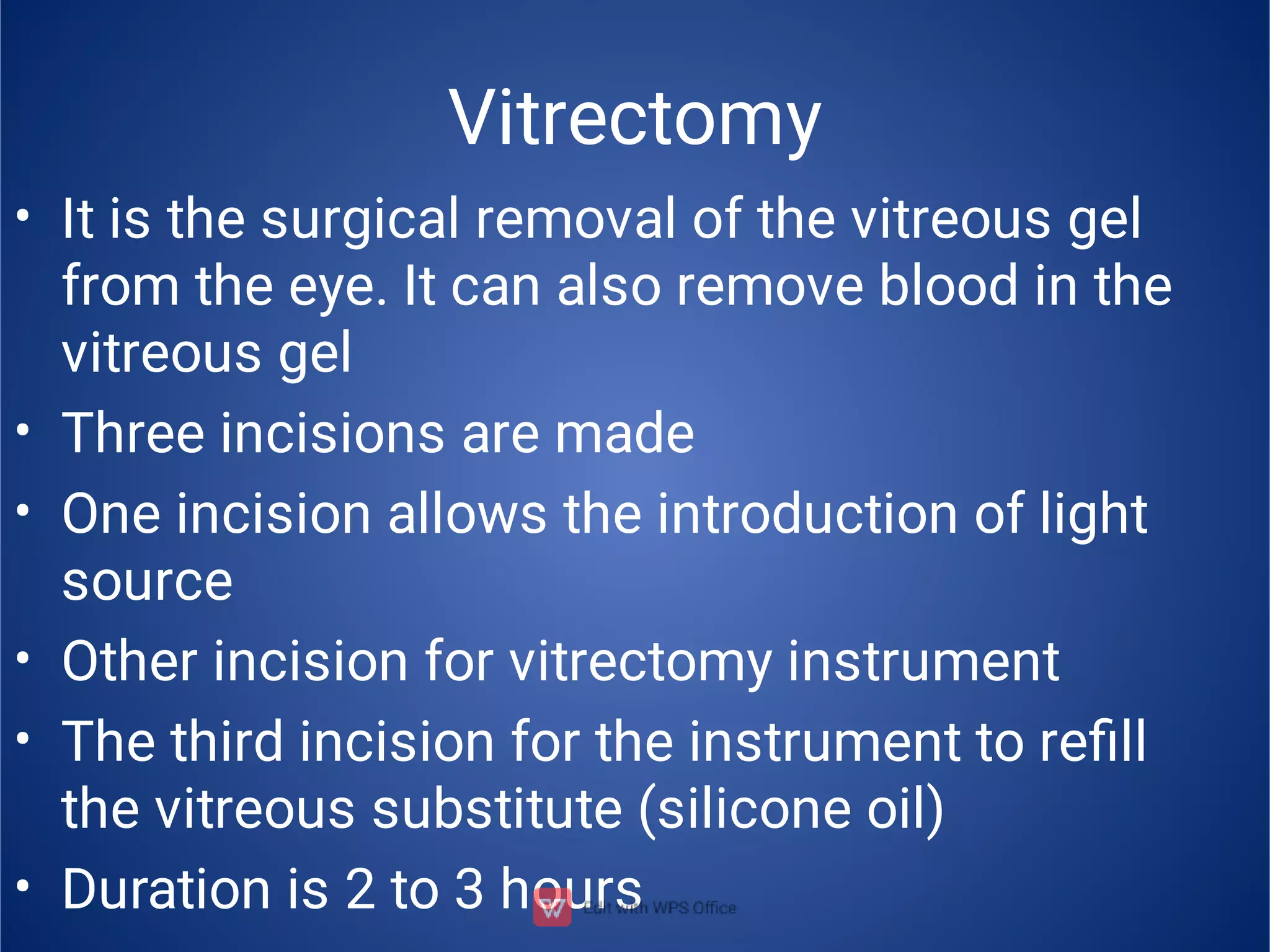 Retinal detachment presentation | PDF