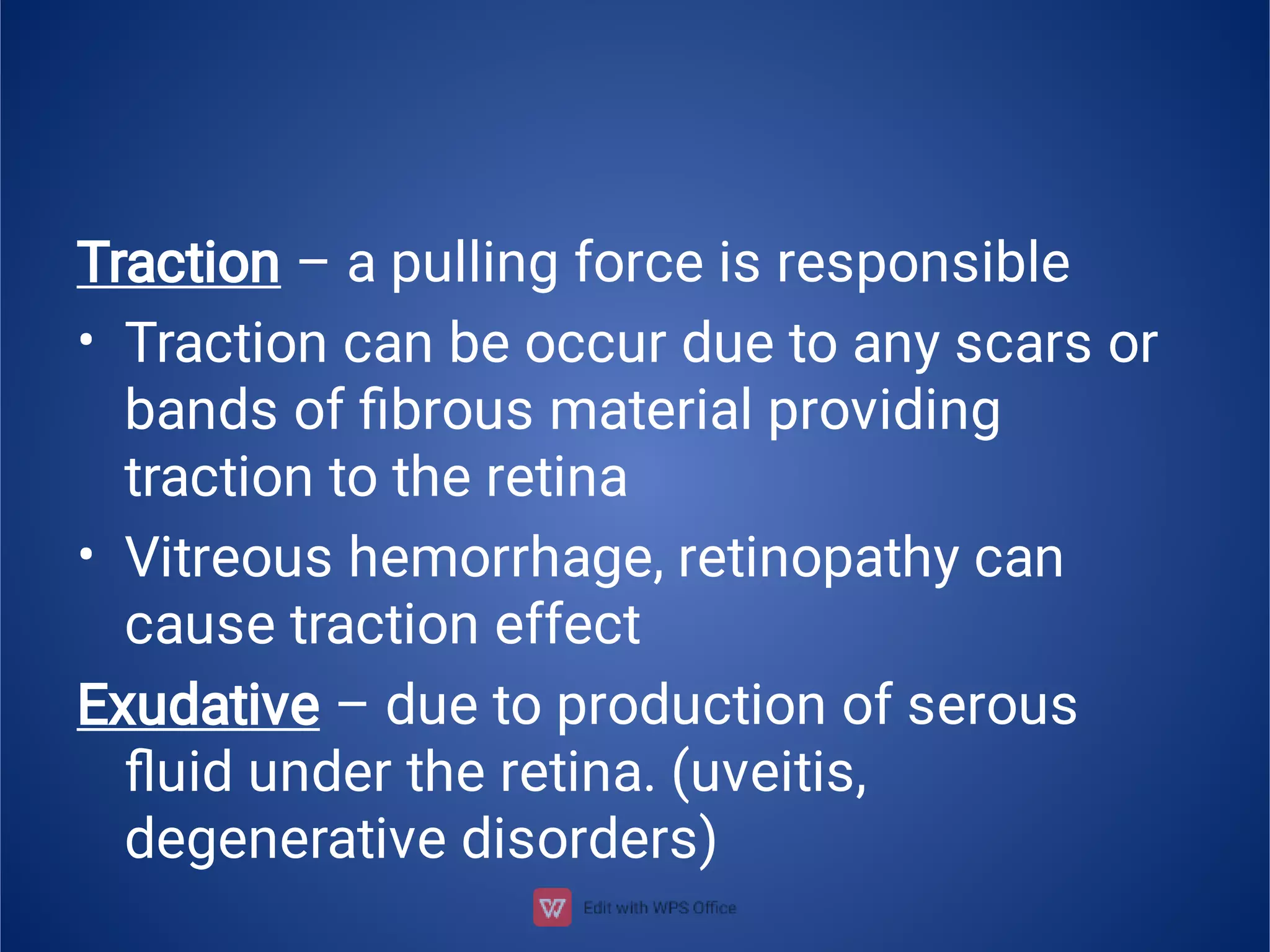 Retinal detachment presentation | PDF