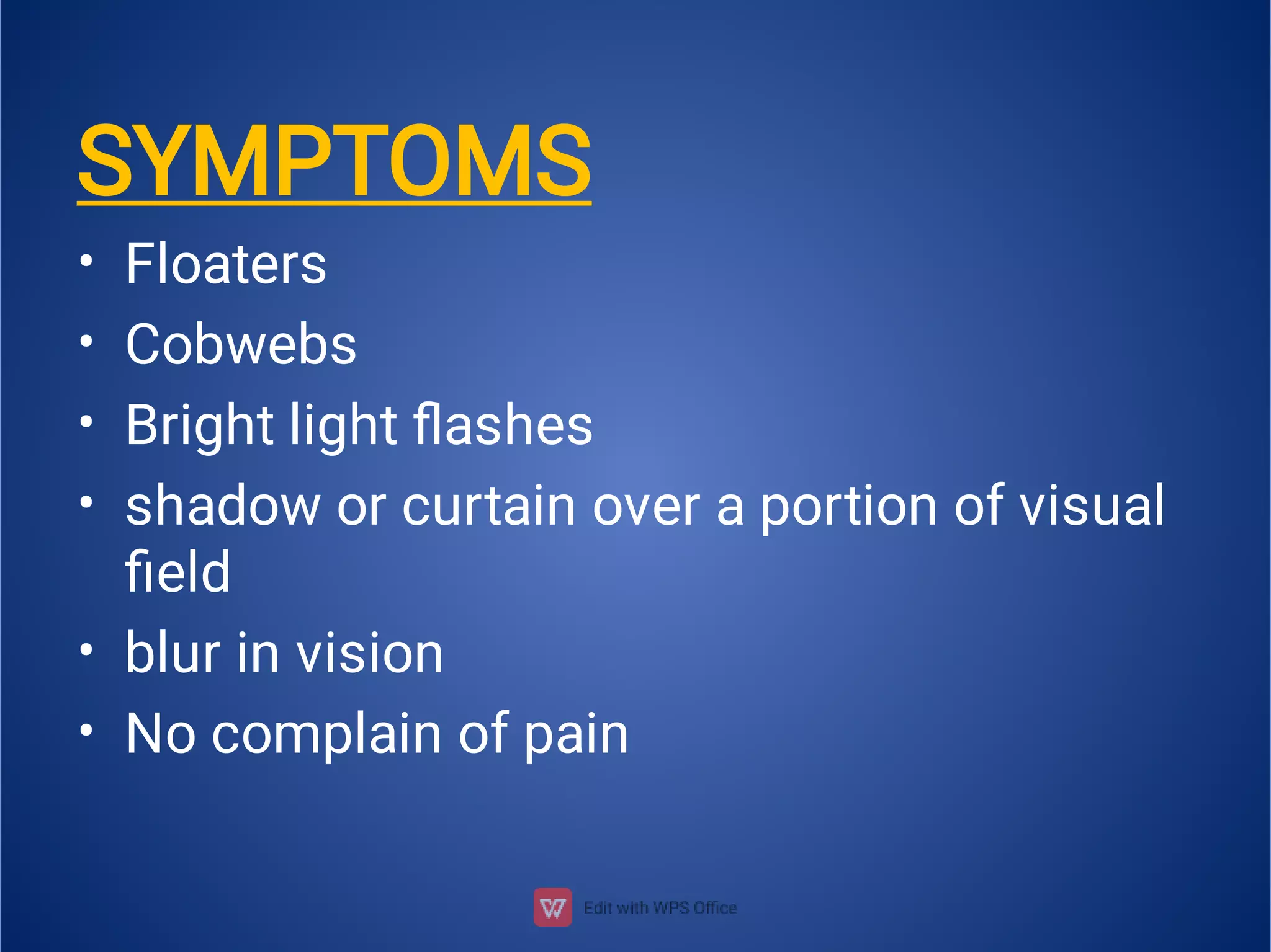 Retinal detachment presentation | PDF