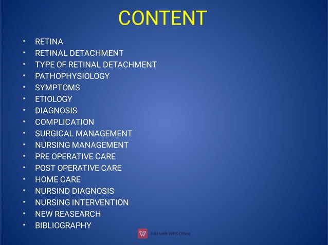 Retinal detachment presentation | PDF | Eye and Vision Conditions ...