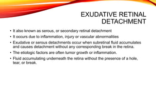 Retinal detachment | PPTX