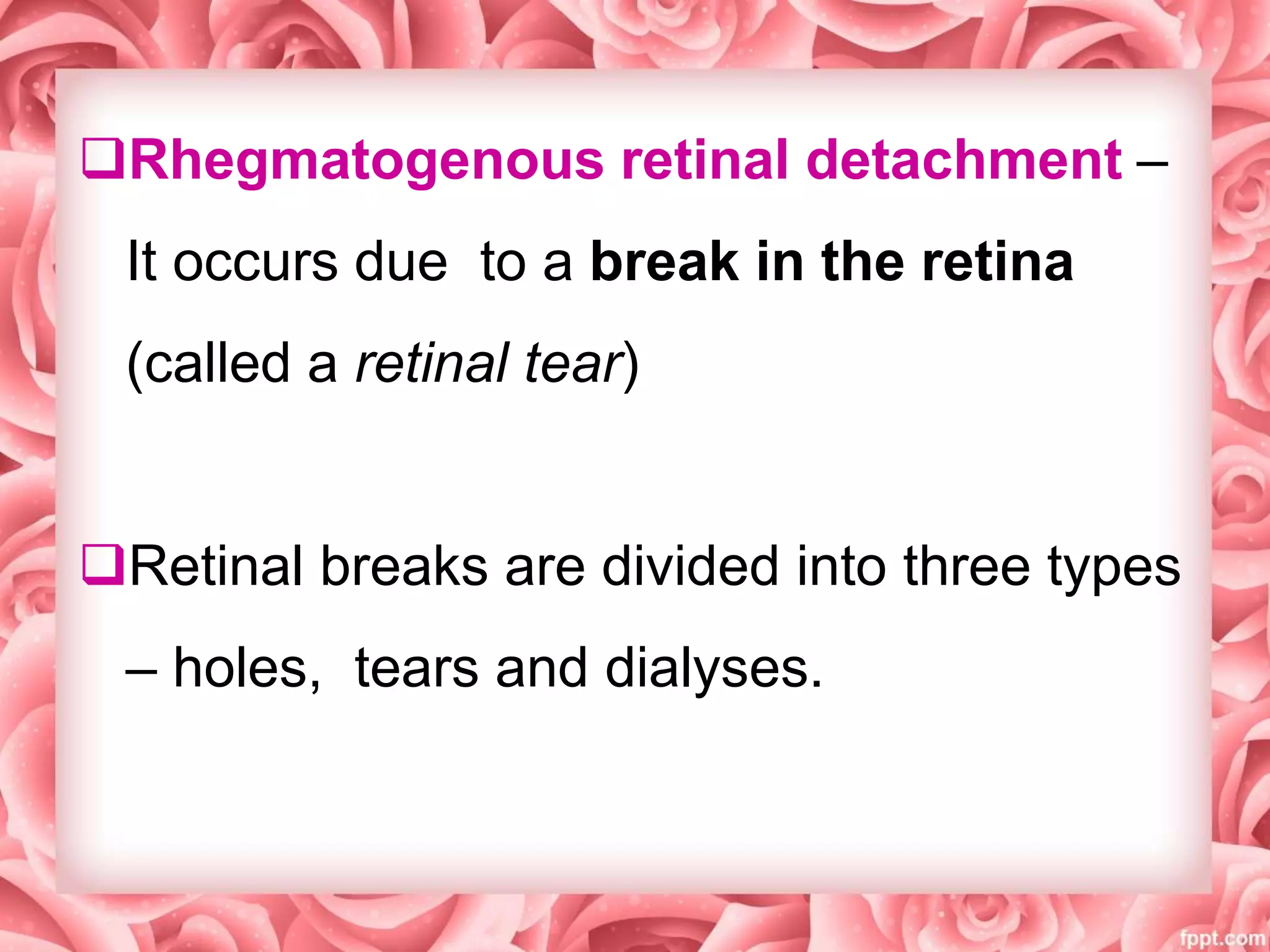 Retinal detachment | PPT