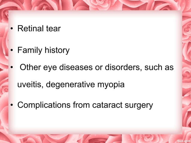 Retinal detachment | PPT