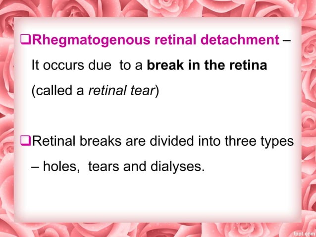 Retinal detachment | PPT