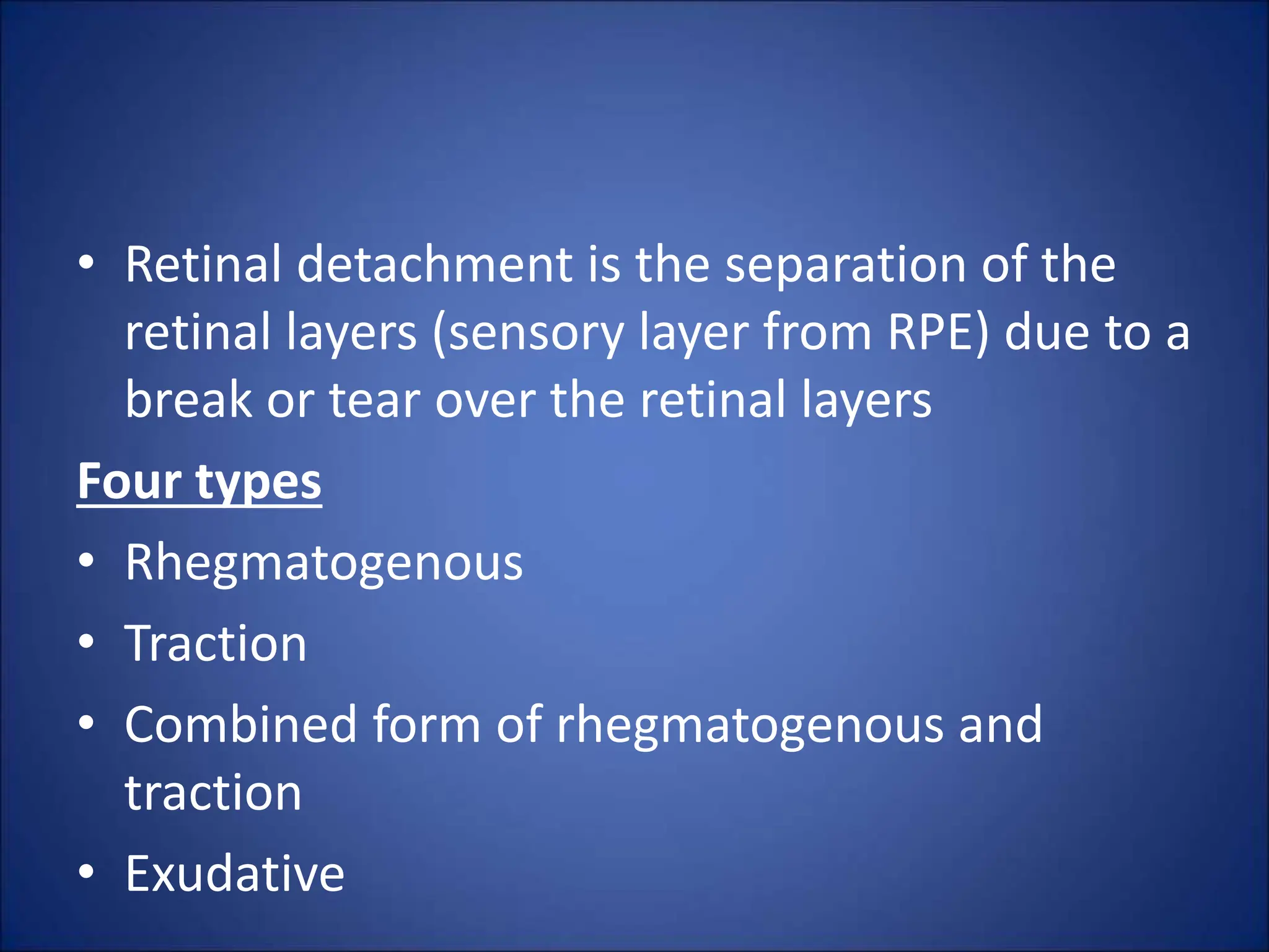 retinal detachment (basics and advanced) | PPTX | Eye and Vision ...