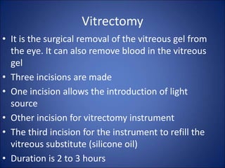 retinal detachment (basics and advanced) | PPTX