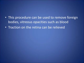retinal detachment (basics and advanced) | PPTX