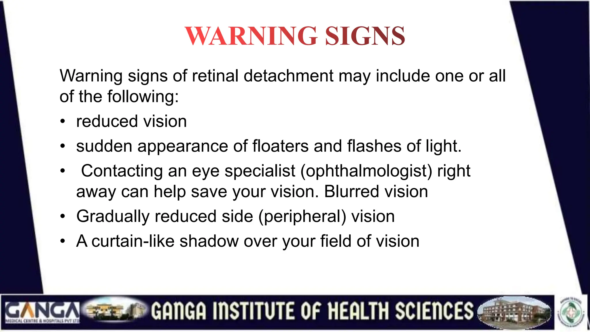 retinal detachment and its management for nursing students | PPTX