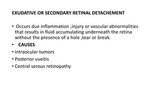 RETINAL DETACHMENT - final.pptx | Eye and Vision Conditions | Diseases ...