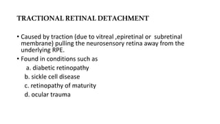 RETINAL DETACHMENT - final.pptx | Eye and Vision Conditions | Diseases ...