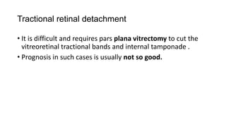 RETINAL DETACHMENT - final.pptx | Eye and Vision Conditions | Diseases and Conditions