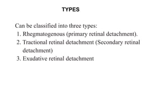 RETINAL DETACHMENT - final.pptx | Eye and Vision Conditions | Diseases ...