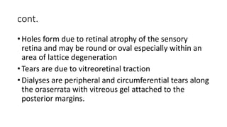 RETINAL DETACHMENT - final.pptx | Eye and Vision Conditions | Diseases ...